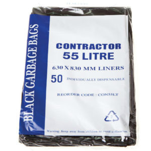 54L Garbage Bag Black Carton 250 – Hannafords Clean Supply