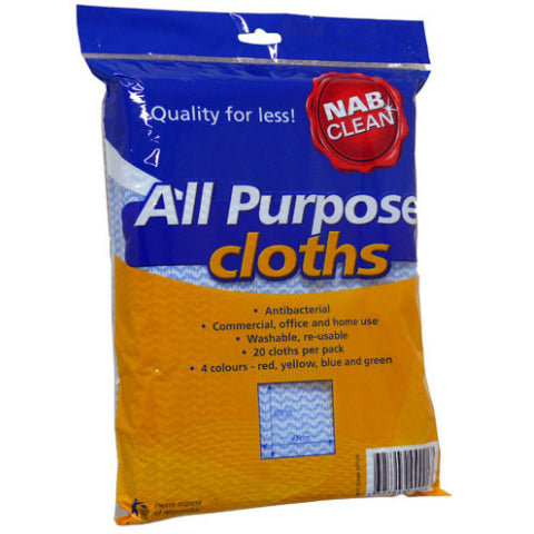 All Purpose Cloths Pack 20 – Hannafords Clean Supply