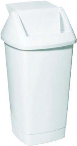 Swing Top Tidy 50L white – Hannafords Clean Supply